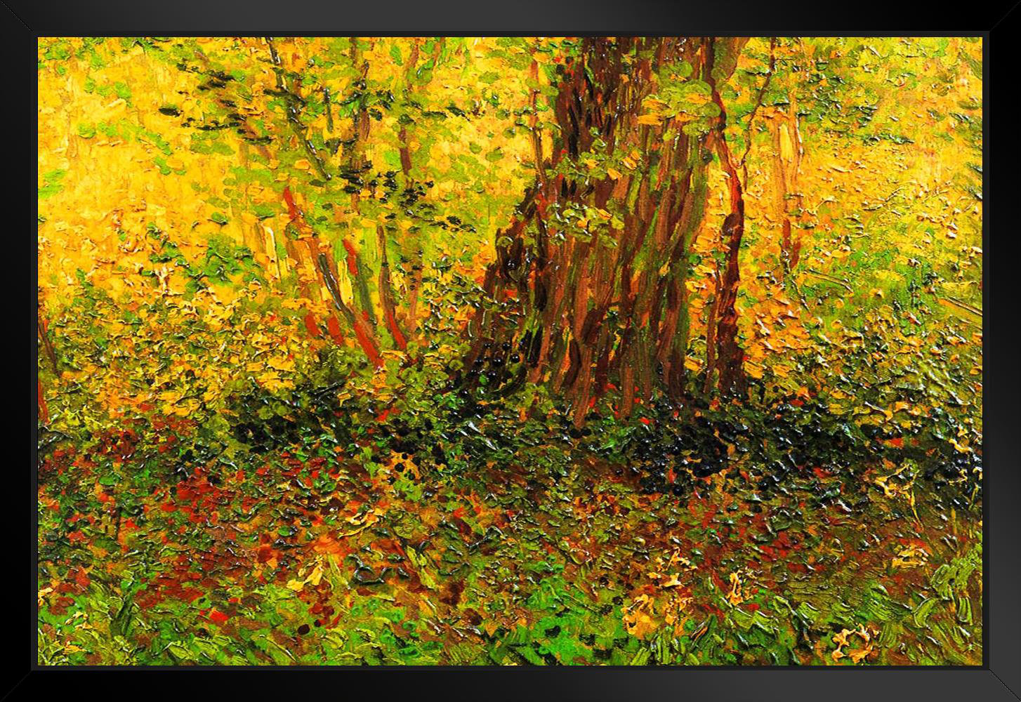 Vault W Artwork Vincent Van Gogh Tree Surrounded By Red Poppies Van Gogh Wall Art Impressionist ...